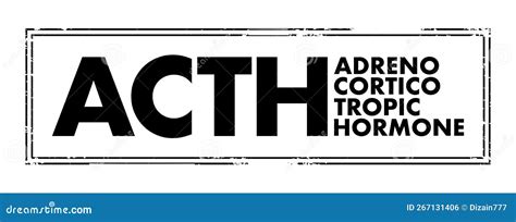 Acth Adrenocorticotropic Hormone Polypeptide Tropic Hormone Produced By And Secreted By The