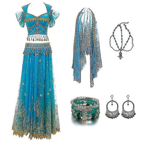 Festival Arabian Princess Costumes Indian Dance Embroider Bollywood