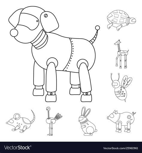 Design Toy And Automation Sign Set Royalty Free Vector Image