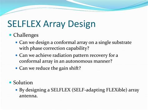Ppt Designing Of A Small Wearable Conformal Phased Array Antenna For