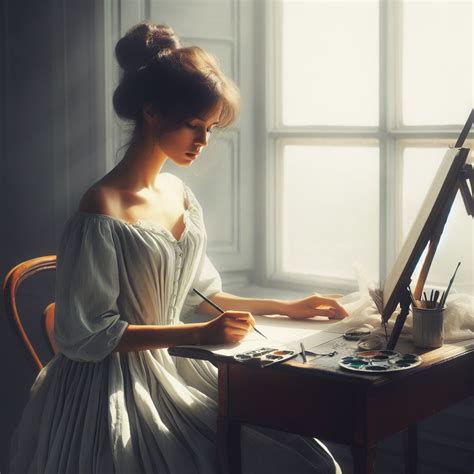 Classy Regency Women Ai Generated