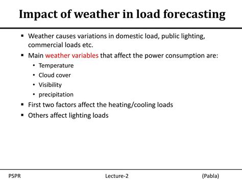 Ppt Power System Planning And Reliability Module 1 Load Forecasting