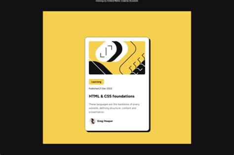 Frontend Mentor Responsive Blog Preview Using Cssflexbox Coding