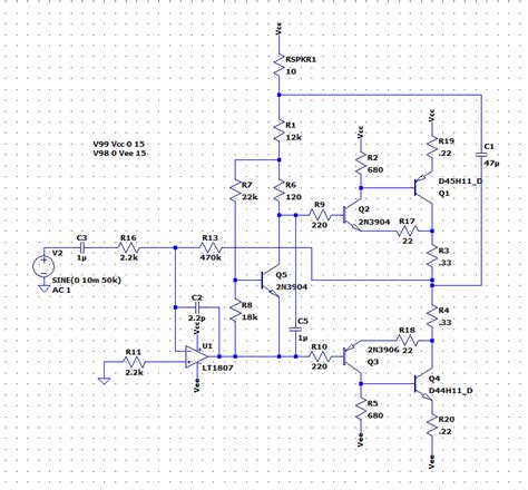 Can T Increase Voltage Output Of Class AB Amplifier Electrical Engineering Stack Exchange