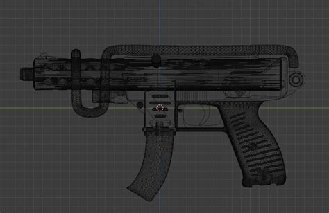 Tec9 Stl 3d Model 3d Printing Uzimatic Tec 9 Gun Replica Prop Etsy