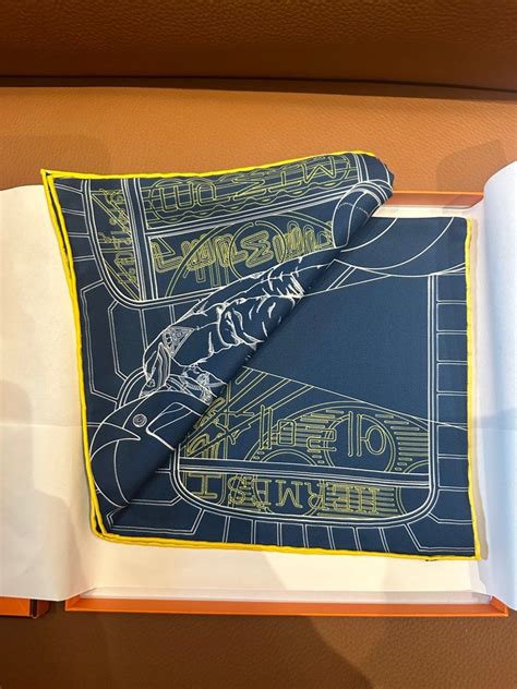 Hermes Pocket Square Luxury Accessories On Carousell