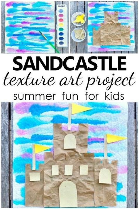 Sandcastle Texture Summer Art Project Artofit