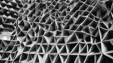 Premium Photo Abstract Architecture Modern Structure Of Geometric Architecture Monochrome