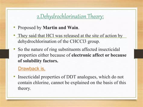 History Of Ddt And Theories Of Ddt Mode Of Action Ppt