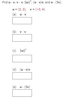 Solved Find Uv Vvru Uv Vr And U V U V Chegg