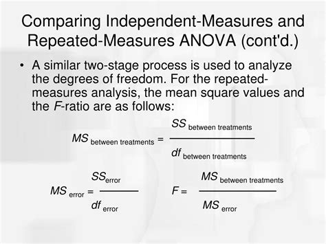 Ppt Repeated Measures Analysis Of Variance Logical Background And Comparisons Powerpoint