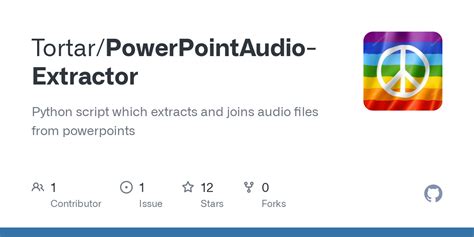 GitHub Tortar PowerPointAudio Extractor Python Script Which Extracts And Joins Audio Files