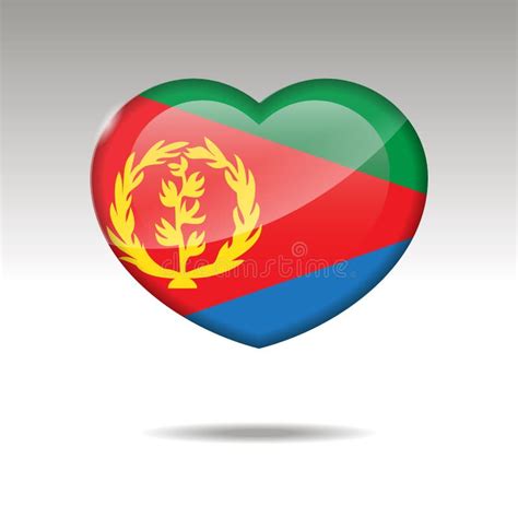 Love Eritrea Symbol Heart Flag Icon Stock Illustration Illustration Of Icon Continent 124684450