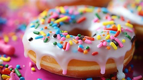 Sweet Candy Donut Food Stock Illustration Illustration Of Decadent