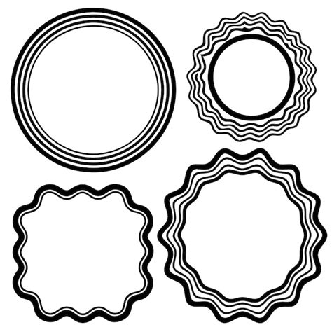 Wavy Circle Frame Vectors And Illustrations For Free Download Freepik