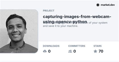 Capturing Images From Webcam Using Opencv Python Ecosystem Directory Market Dev
