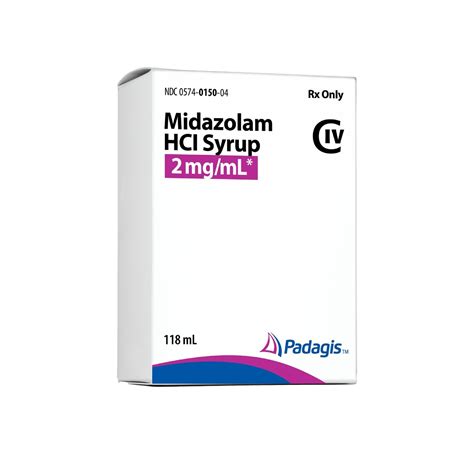 Midazolam Hcl Syrup 2 Mg Ml Oral Solution 118 Ml Bottle Mcguff