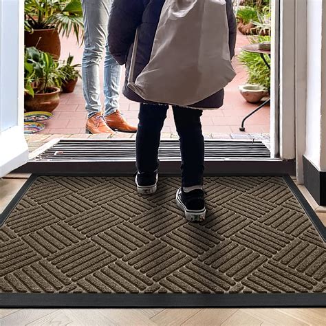 Sanmadrola Front Door Mat Indoor And Outdoor Welcome Mat Rubber Backing