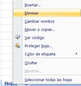 ELIMINAR HOJAS CON VBA Excelteca