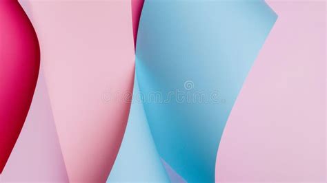 Pink Light Blue And Fuchsia Colored Sheets Of Paper Are Overlapping Creating A Visually