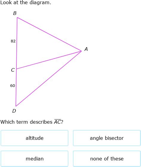 Altitude And Median Of A Triangle