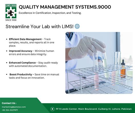 Qms9000 Quality Management Systems9000 On Linkedin Lims Labmanagement Efficiency