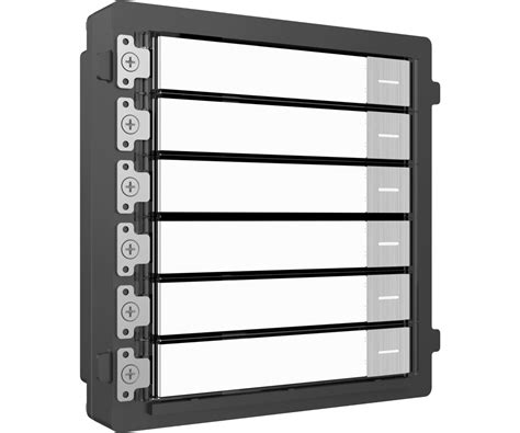 Hikvision Ds Kd Kks Stainless Steel Intercom 6 Button Module