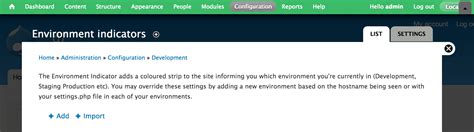 using environment indicator in drupal 7 webwash