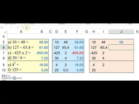 como usar formula para subtrair no excel