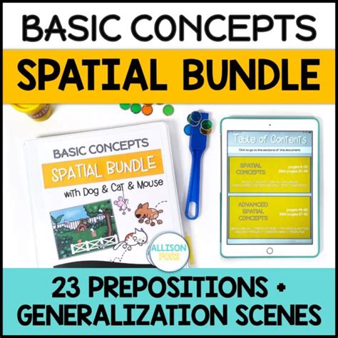 Prepositions Worksheets Bundle Basic Concepts No Prep Allison Fors Inc