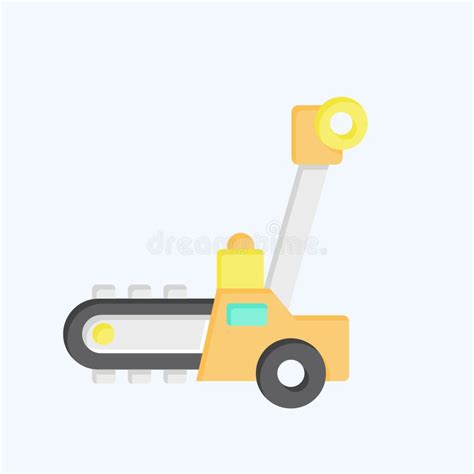 Icône Relatif Au Symbole Des Véhicules De Construction Style Plat Conception Simple