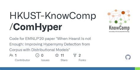 GitHub HKUST KnowComp ComHyper Code For EMNLP Paper When Hearst Is Not Enough Improving