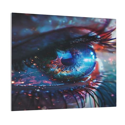 Fuzoiu Modern Colorful Eyes Print Canvas Wall Art For Bathrooms Wall