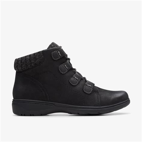 Womens Lace Up Boots Black Leather And Ankle Clarks Us