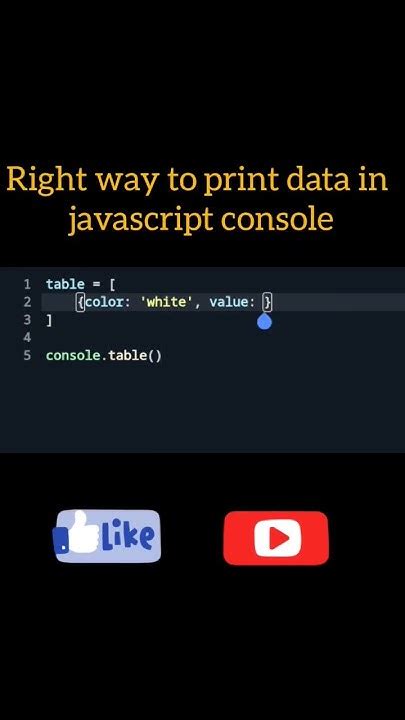 mastering javascript console the right way to print data shorts
