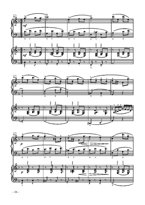 回旋曲 双钢琴 贝多芬 钢琴谱 简谱