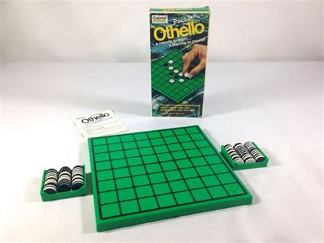 Pocket Othello Two Player Strategy Board Game Travel Games Etsy