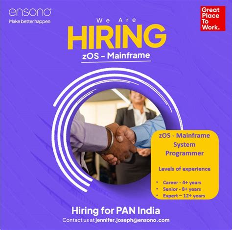 Senior Zos System Programmer Zos Systems Programming Isv Zos