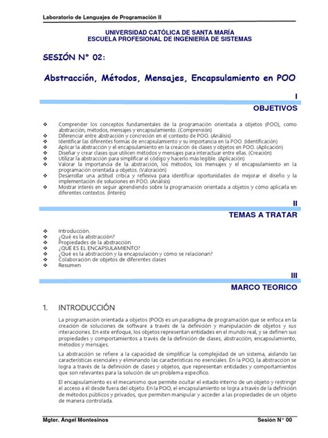 Guía De Prácticas De Lenguajes De Programación Ii 02 2023 Pdf