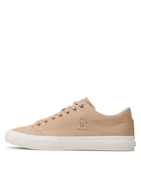 Tennis Tommy Hilfiger Th Hi Vulc Street Low Veg Dyes FM0FM04688 Marron