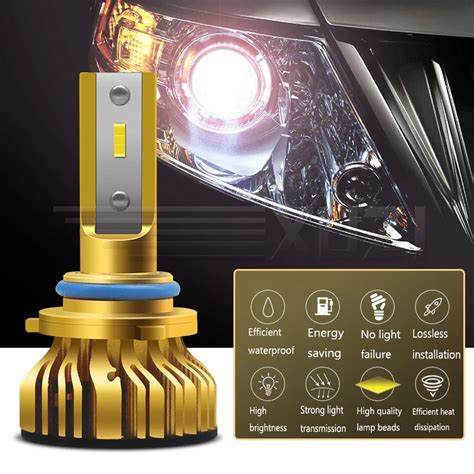 Automotive LED H H H H Car Headlamp Lamps W LM Car Headlight Lamps With