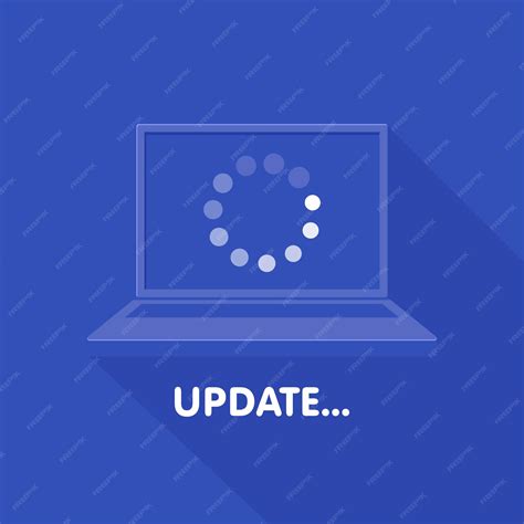 Premium Vector System Software Update And Upgrade Concept Loading Process In Laptop Screen