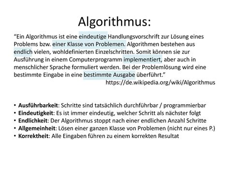 Algorithmen Ppt Herunterladen