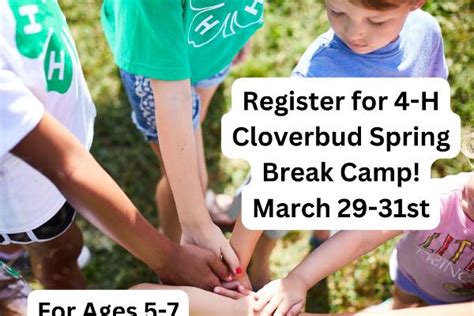 Livingston 4 H Cloverbud Spring Break Day Camp Livingston County