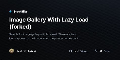 Image Gallery With Lazy Load Forked StackBlitz
