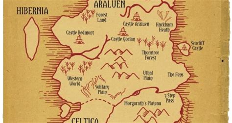 Settings In Fantasy Books May Also Be Based Off Of Real Places The Image Is A Map Of Araluen