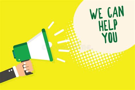 Word Writing Text We Can Help You Business Concept For Support