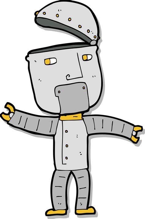 Sticker Of A Cartoon Funny Robot 45172873 Png