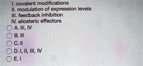 SOLVED Covalent Modifications Modulation Of Expression Levels Ill