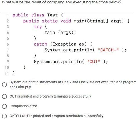 Solved What will be the result of compiling and executing | Chegg.com